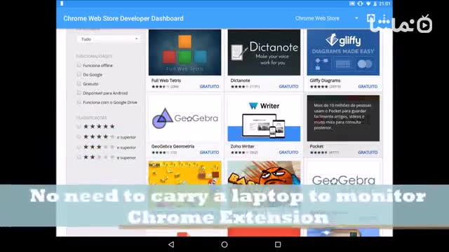 Developer Dashboard for Chrome Web Store - نماشا